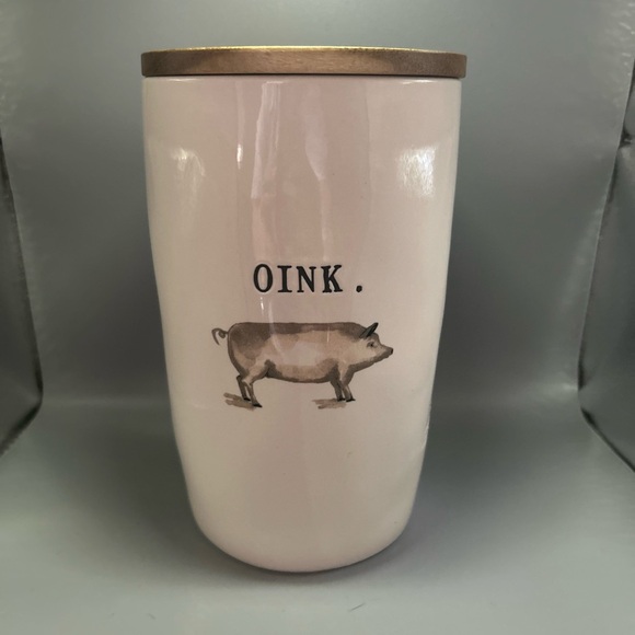 Rae Dunn | Kitchen | Rae Dunn Farmhouse Oink Pig Cellar Canister Farm ...